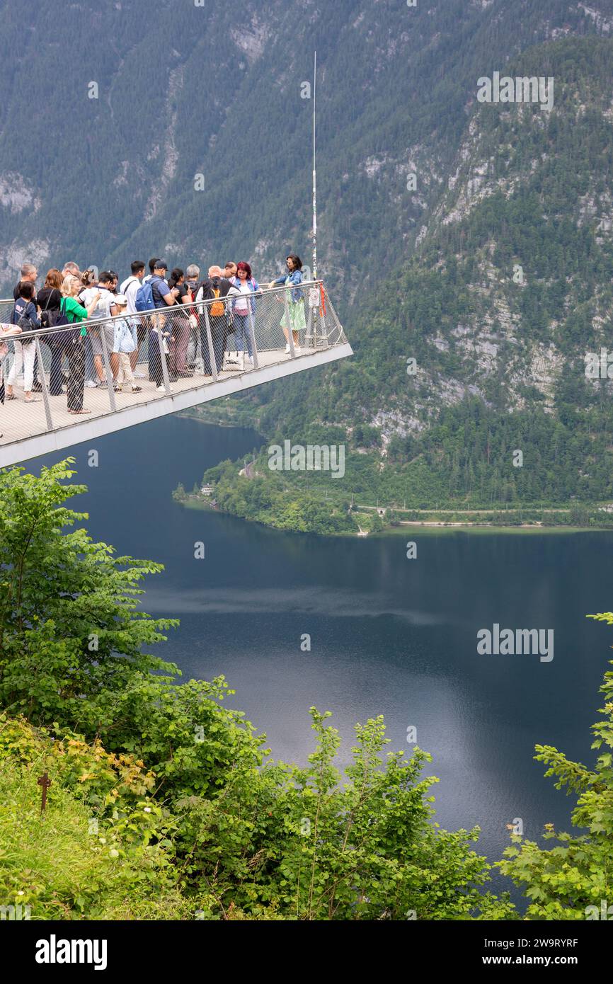 Hallstatt, Austria - June 17, 2023: Hallstatt SkyWalk Observation Deck ...