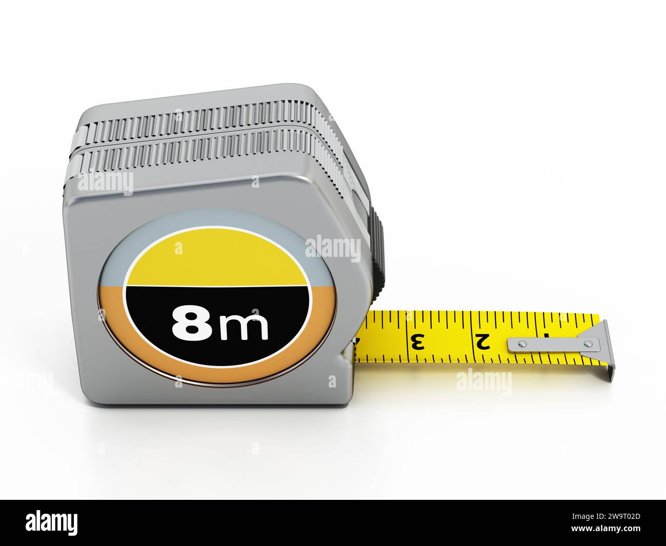 Tape measure isolated on white background. 3D illustration Stock Photo ...