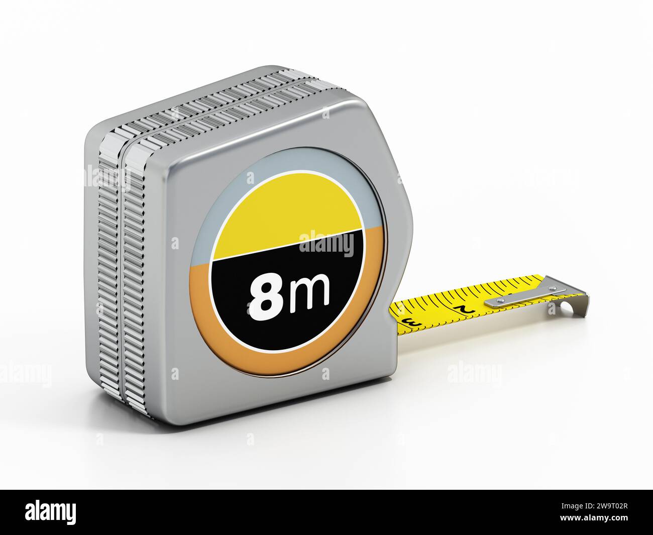 Tape measure isolated on white background. 3D illustration Stock Photo ...