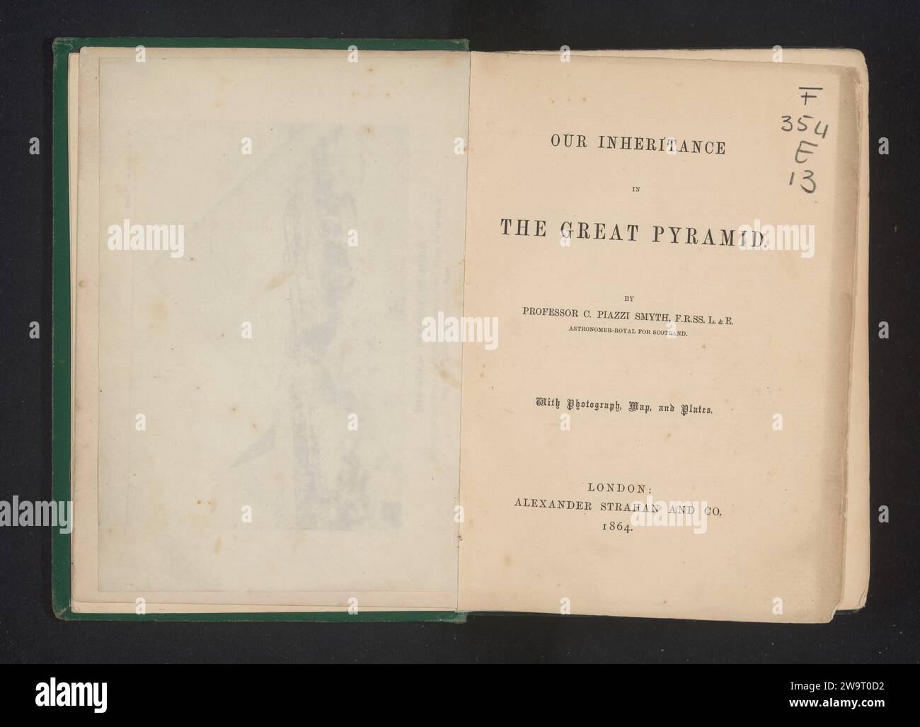 Our inheritance in the great pyramid, Charles Piazzi Smyth, 1864 book ...