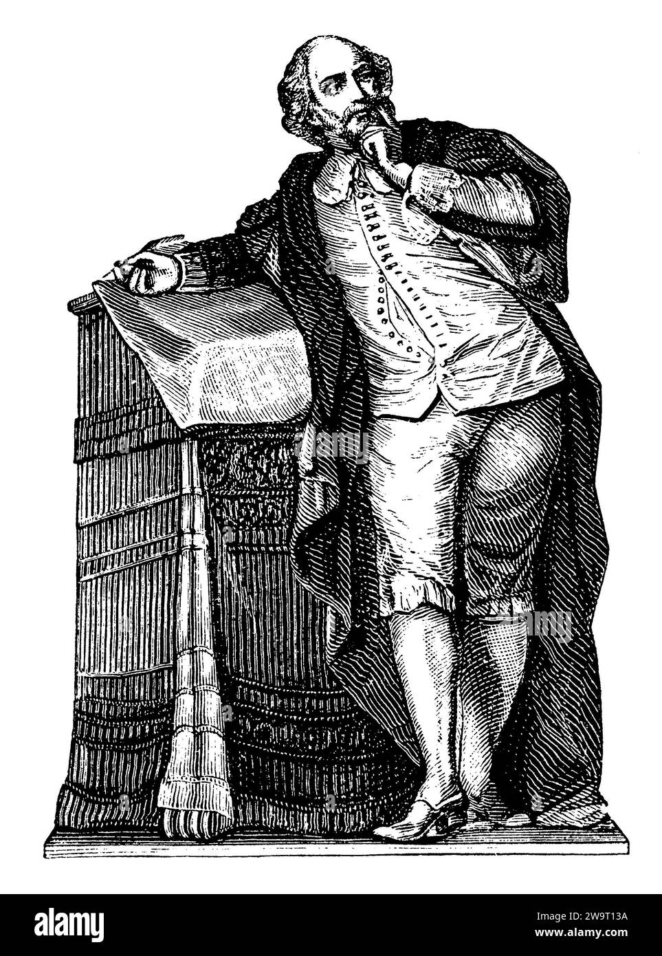 Shakespeare line drawing Black and White Stock Photos & Images - Alamy