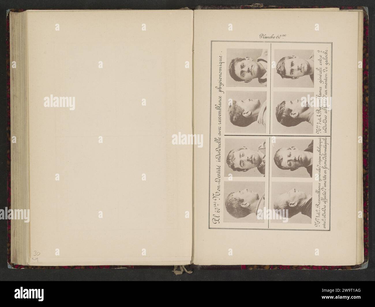 Eight portraits of four men with similar external characteristics, c ...