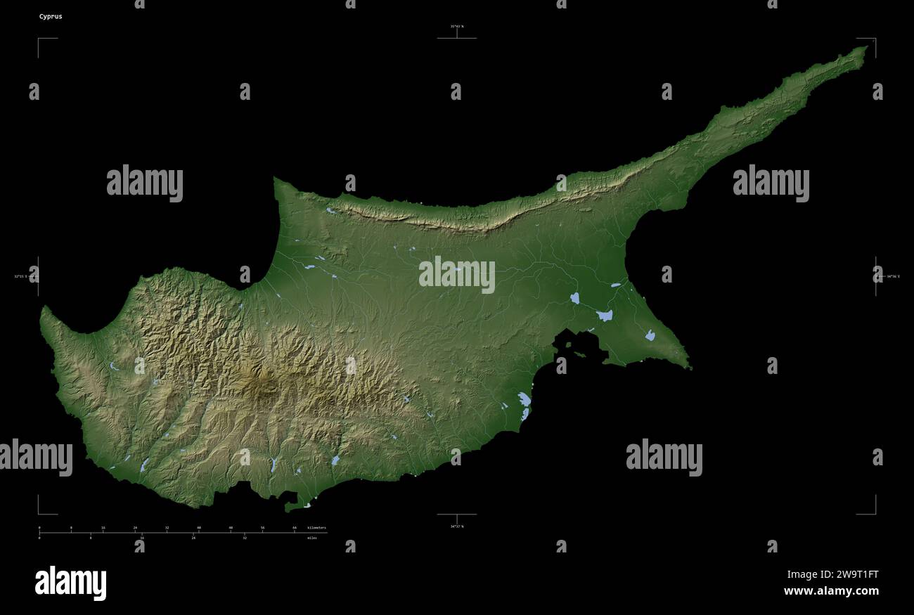 Shape of a Pale colored elevation map with lakes and rivers of the ...