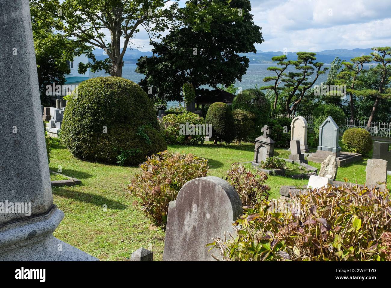 Hakodate Foreign Cemetery in Hokkaido, Japan Stock Photo - Alamy