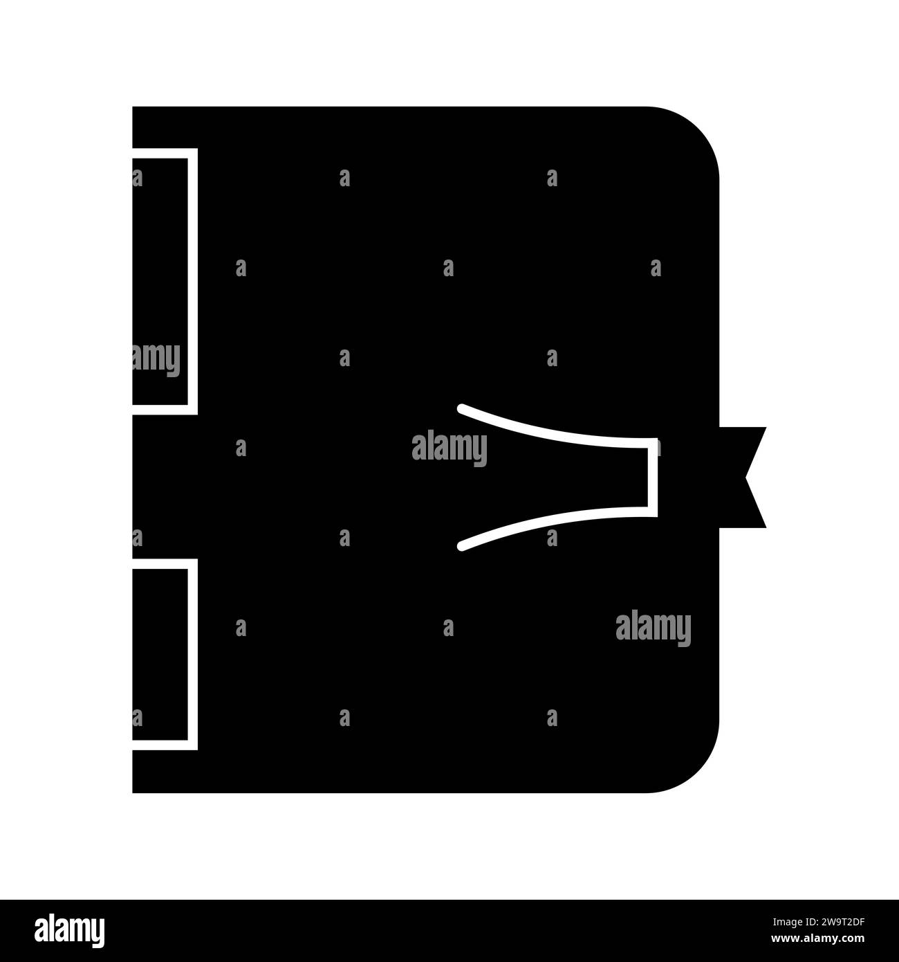 Journal black vector icon on white background Stock Vector Image & Art ...