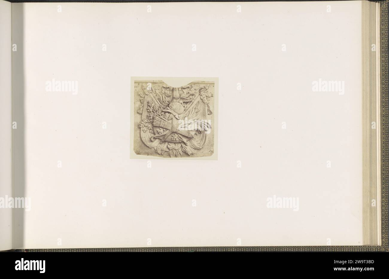 Gips model for a coat of arms on the Palais du Louvre, c. 1855 - c ...