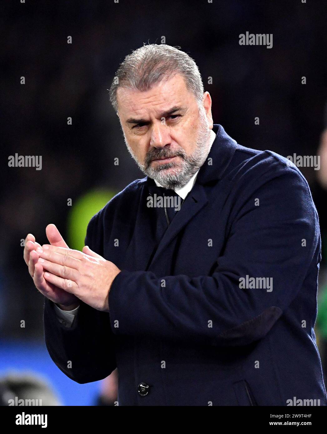 Tottenham manager Ange Postecoglou during the Premier League match ...