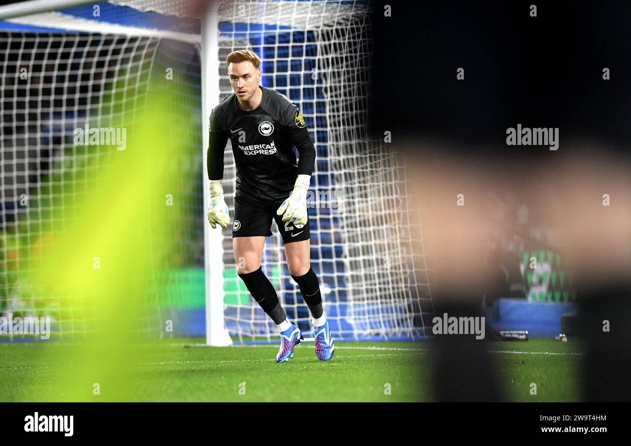 Goalkeeper Jason Steele of Brighton during the Premier League match ...