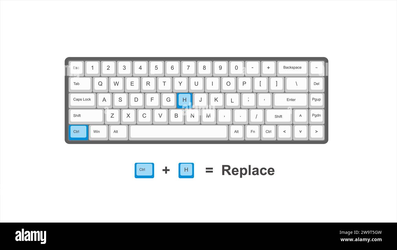 vector control CTRL H Replace - keyboard shortcuts - windows with ... vector control CTRL H Replace - keyboard shortcuts - windows with ...