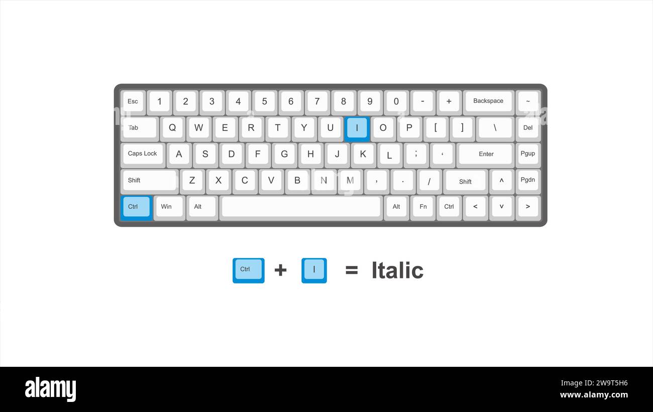 vector control ctrl I Italic - keyboard shortcuts - windows with ... vector control ctrl I Italic - keyboard shortcuts - windows with ...