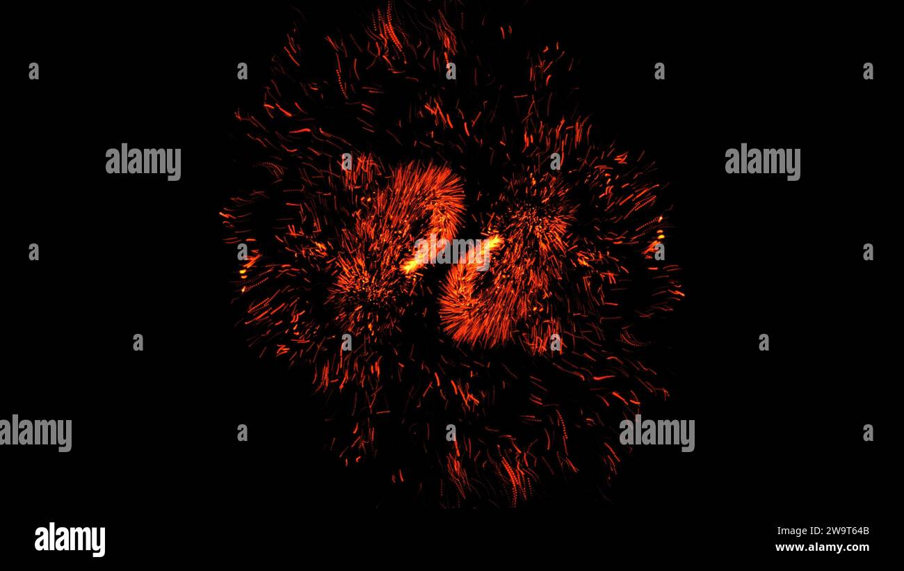 Fire sparks background, beautiful shimmering fireworks spreading, Fire ...