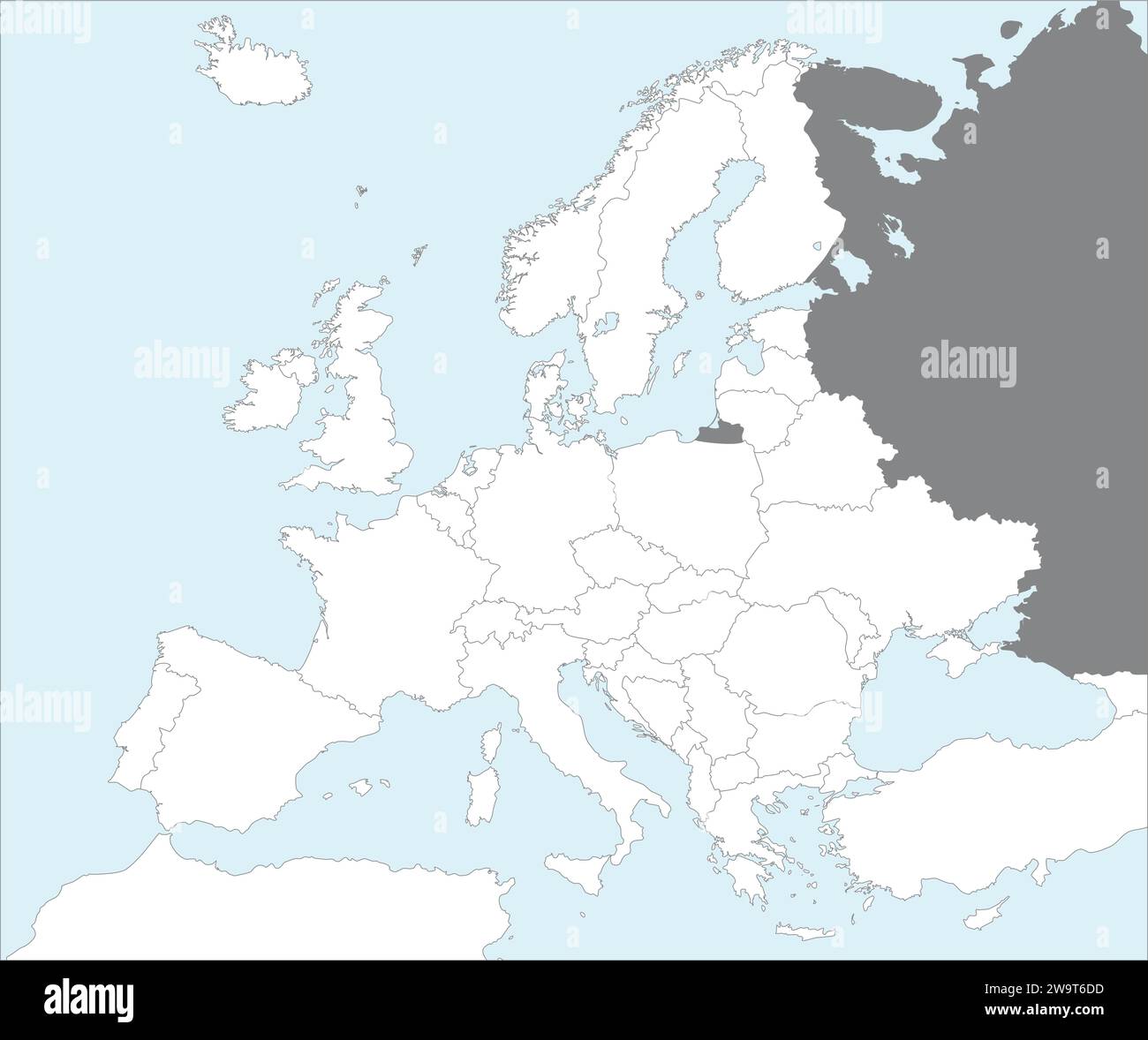 Location map of THE RUSSIAN FEDERATION (European part), EUROPE Stock ...