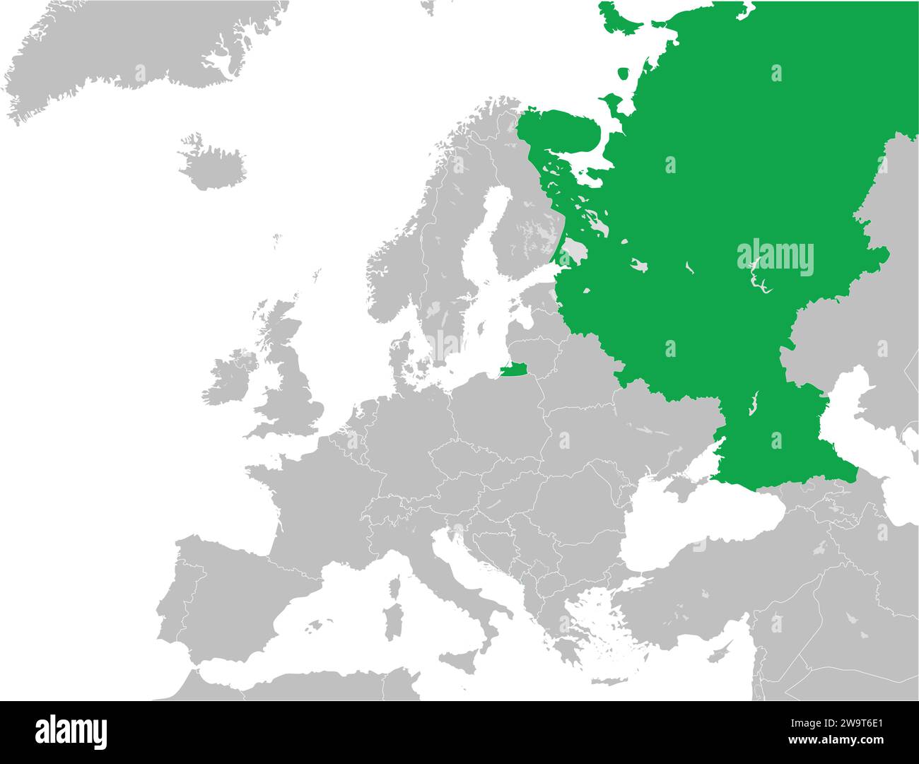Location map of THE RUSSIAN FEDERATION (European part), EUROPE Stock ...