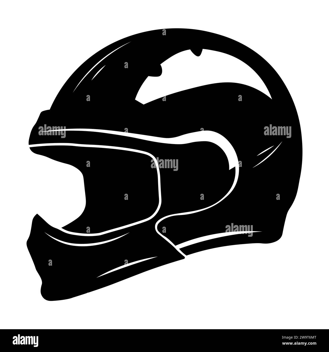 Helmet black vector icon on white background Stock Vector Image & Art ...