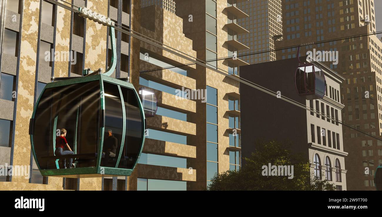 Cable car as a means of transport in cities of the future - 3d ...