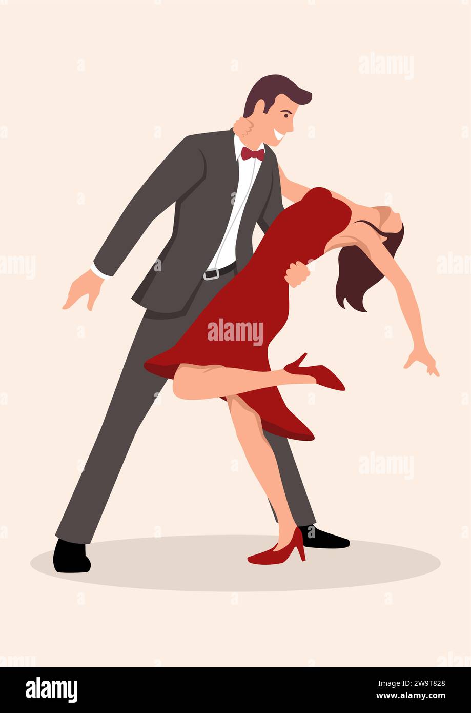 Ballroom gown fashion show Stock Vector Images - Alamy