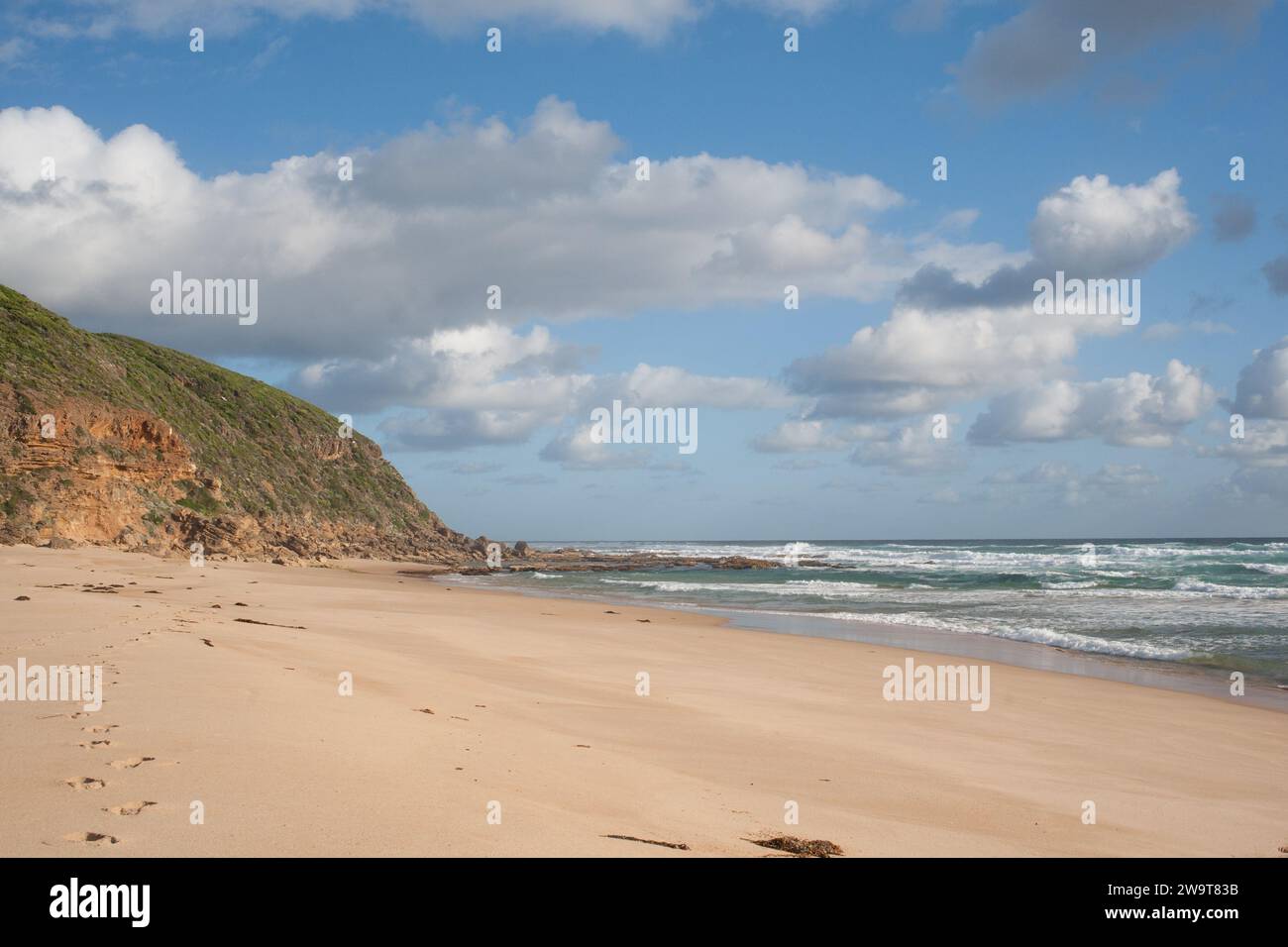 Walk in only beach from Aire River Campgrounds in the Great Otway ...