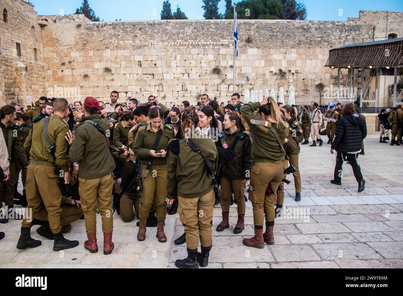 Jerusalem, Israel – December 27, 2023 Induction ceremony for new ...