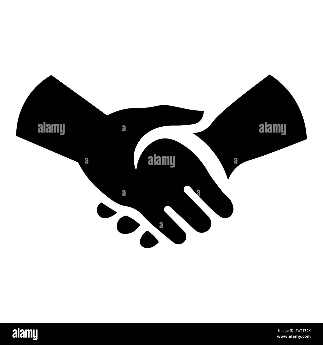 Shake hands clip art icon hi-res stock photography and images - Alamy