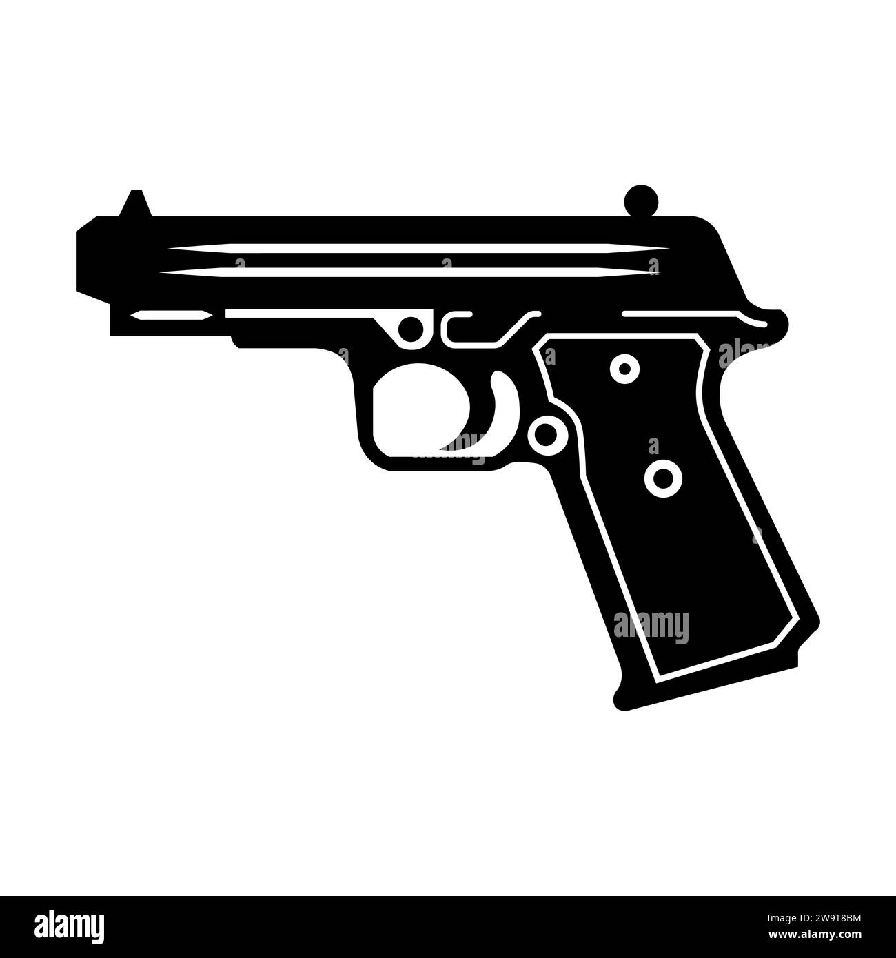 Modern machine gun on Black and White Stock Photos & Images - Alamy