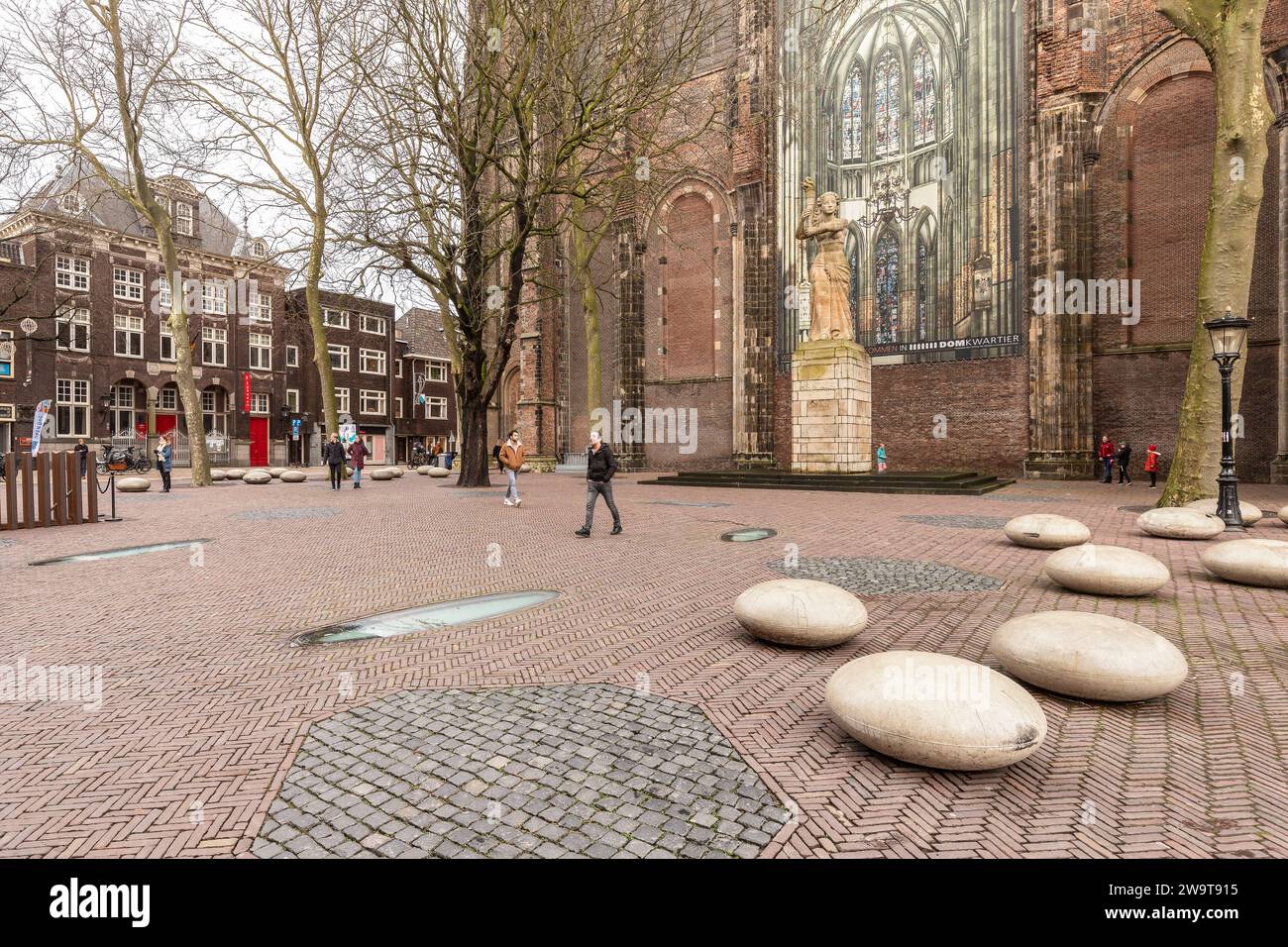 Town Square - Domplein, with the Resistance Monument in the medieval ...