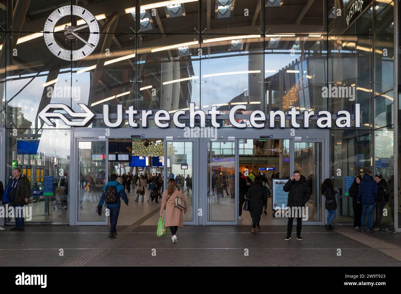 Entrance of the train station in Utrecht in the Netherlands Stock Photo ...