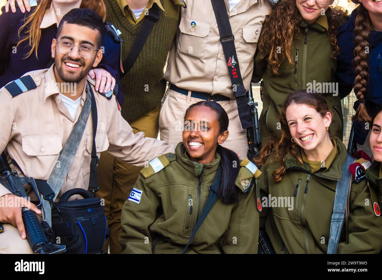Portrait of a group of soldiers, Induction ceremony for new graduates ...