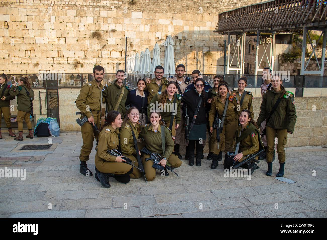 Portrait of a group of soldiers, Induction ceremony for new graduates ...