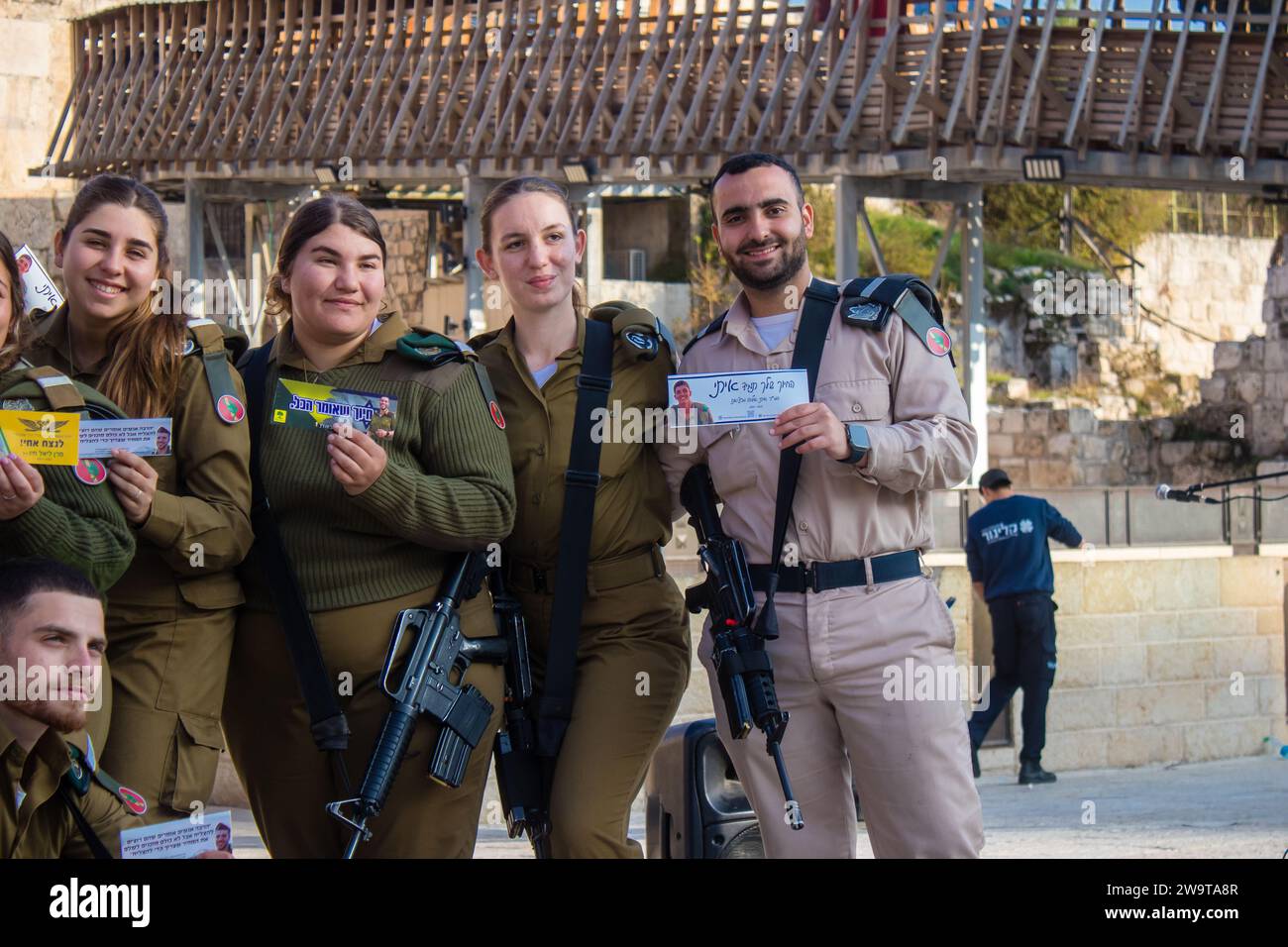 Portrait of a group of soldiers, Induction ceremony for new graduates ...