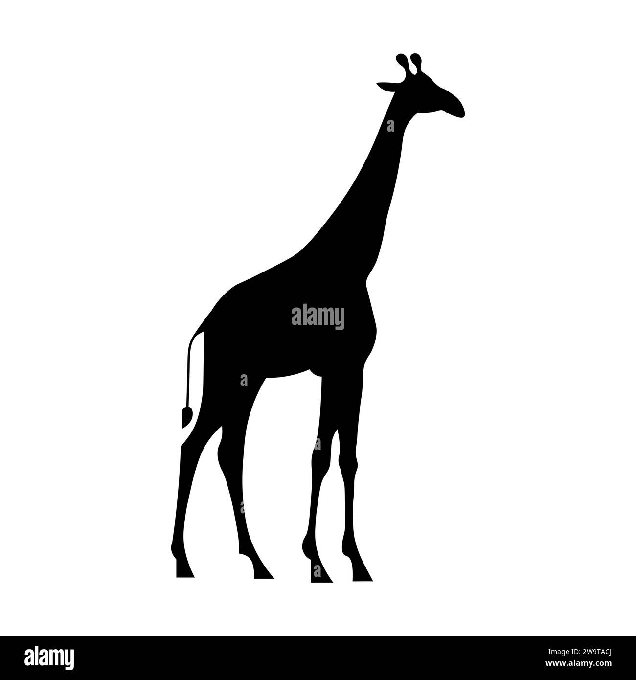 Giraffe one line drawing Stock Vector Images - Alamy