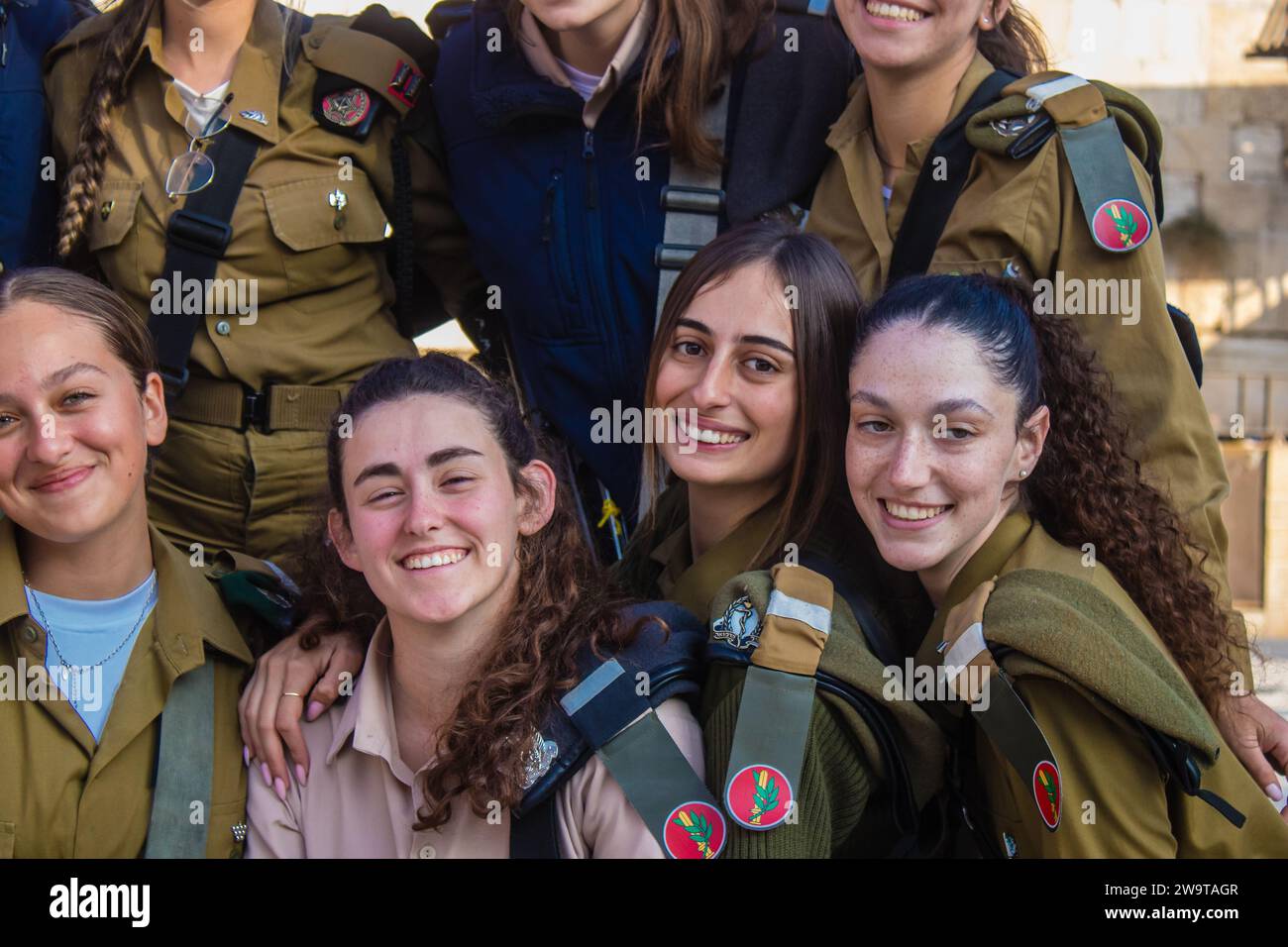 Portrait of a group of soldiers, Induction ceremony for new graduates ...