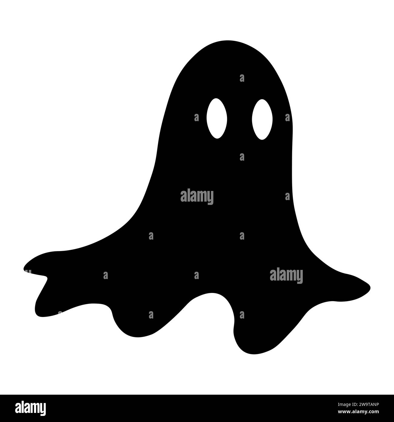 Ghost black vector icon on white background Stock Vector Image & Art ...