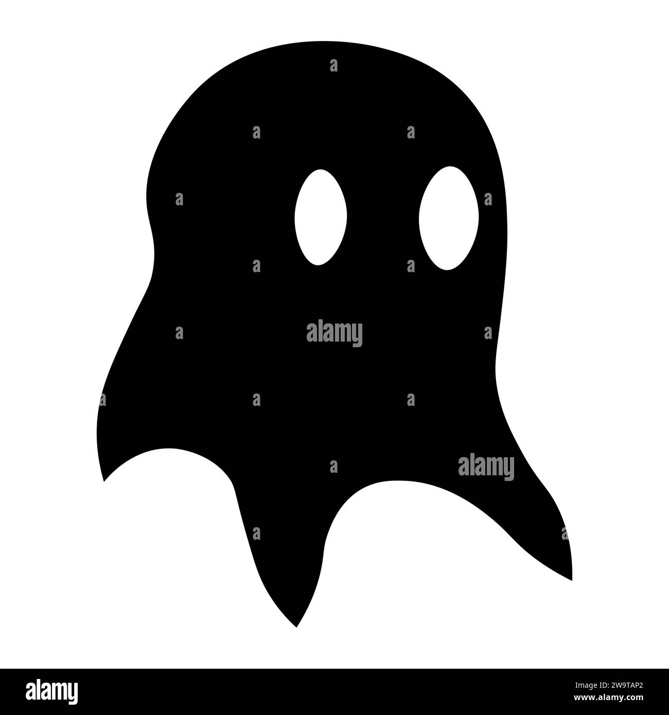 Ghost black vector icon on white background Stock Vector Image & Art ...