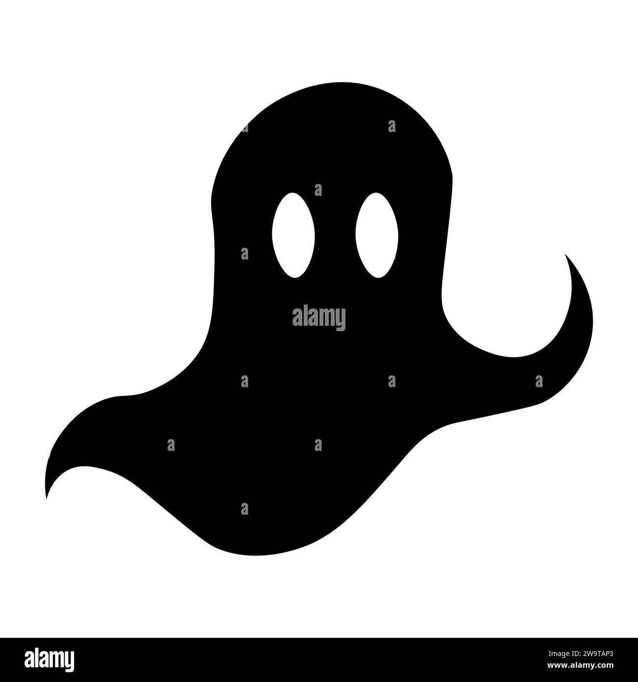 Ghost black vector icon on white background Stock Vector Image & Art ...