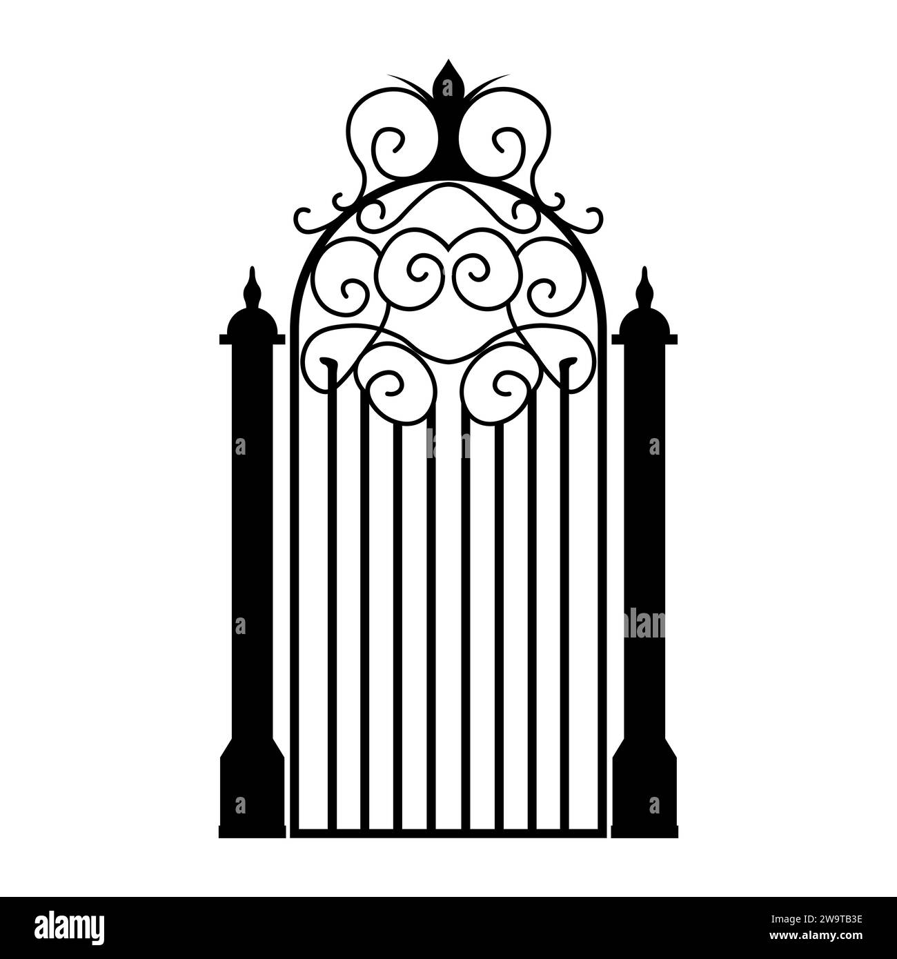 Garden sign entrance gate Black and White Stock Photos & Images - Alamy