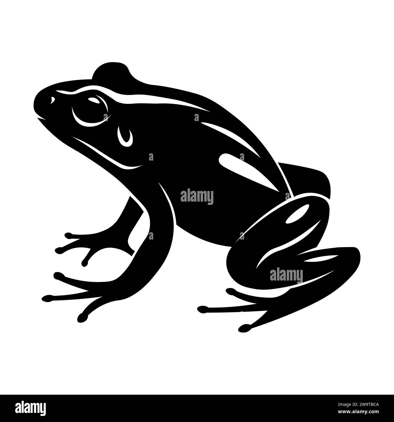 Frog black Cut Out Stock Images & Pictures - Alamy