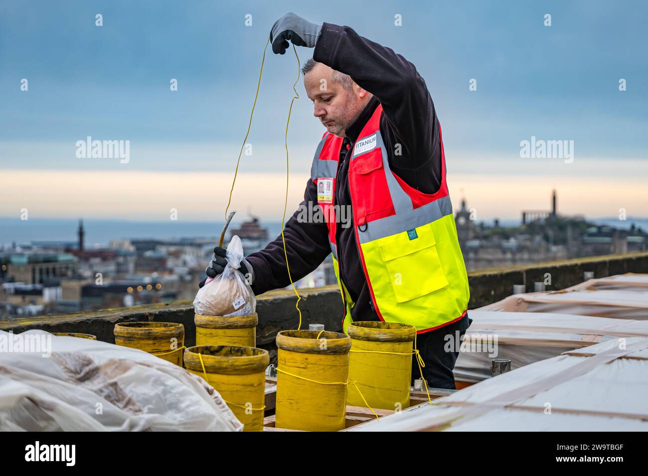 Edinburgh Castle, Edinburgh, Scotland, UK, 30 December 2023, Edinburgh ...
