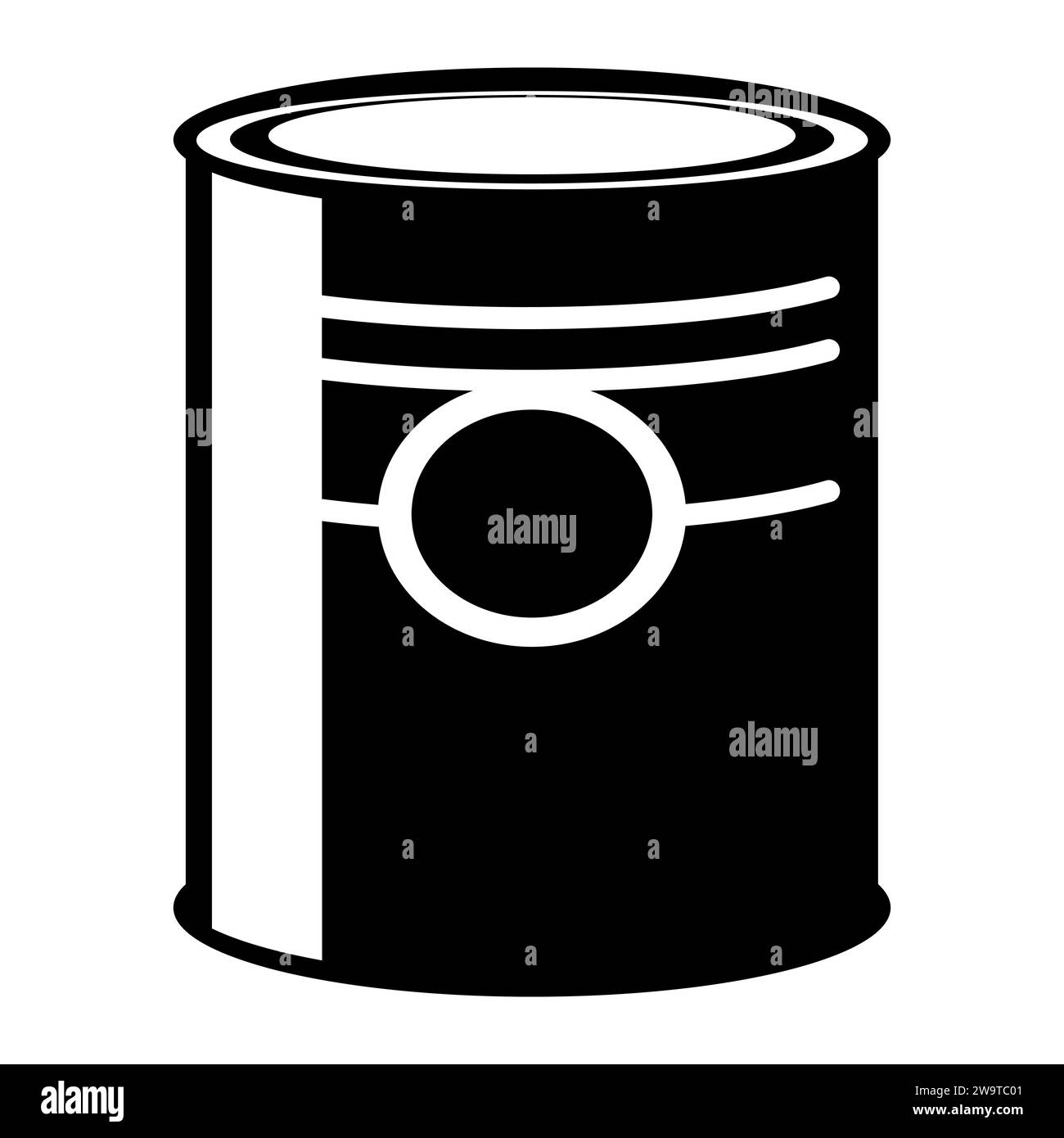 Open round metal box Stock Vector Images - Alamy