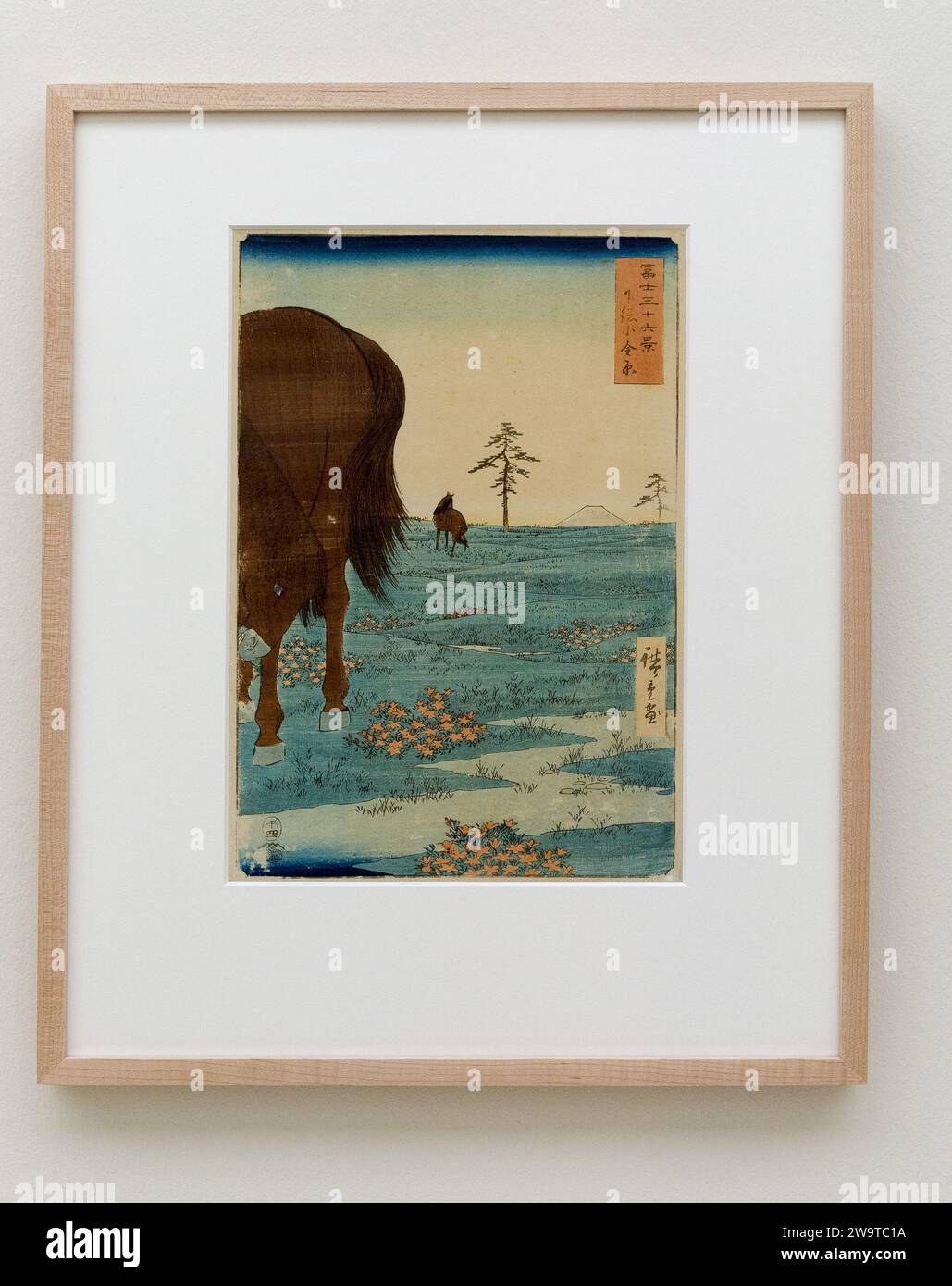 Japanese wood block print Stock Photo - Alamy