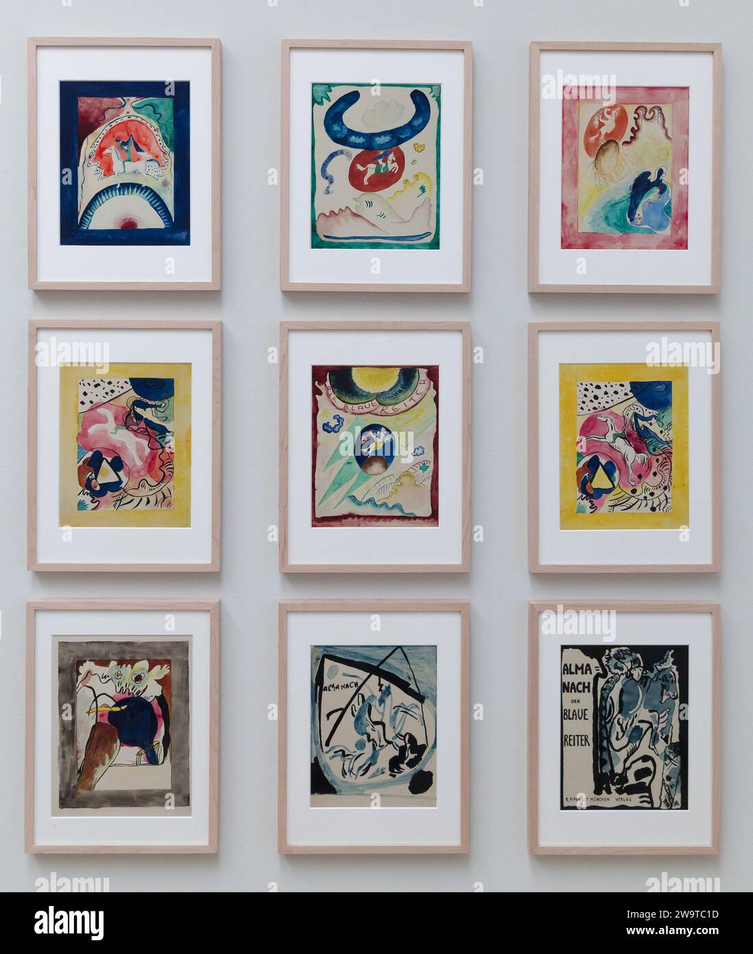 Covers for Blue Rider almanach by Kandinsky Stock Photo - Alamy