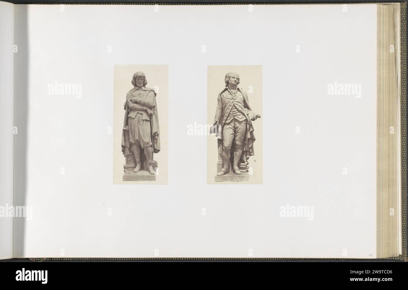 GIPS models for sculptures on the Palais du Louvre: left "Le Lorrain ...