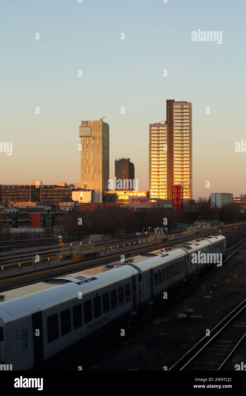 Victoria Square development, Woking, Surrey, including hotel tower ...