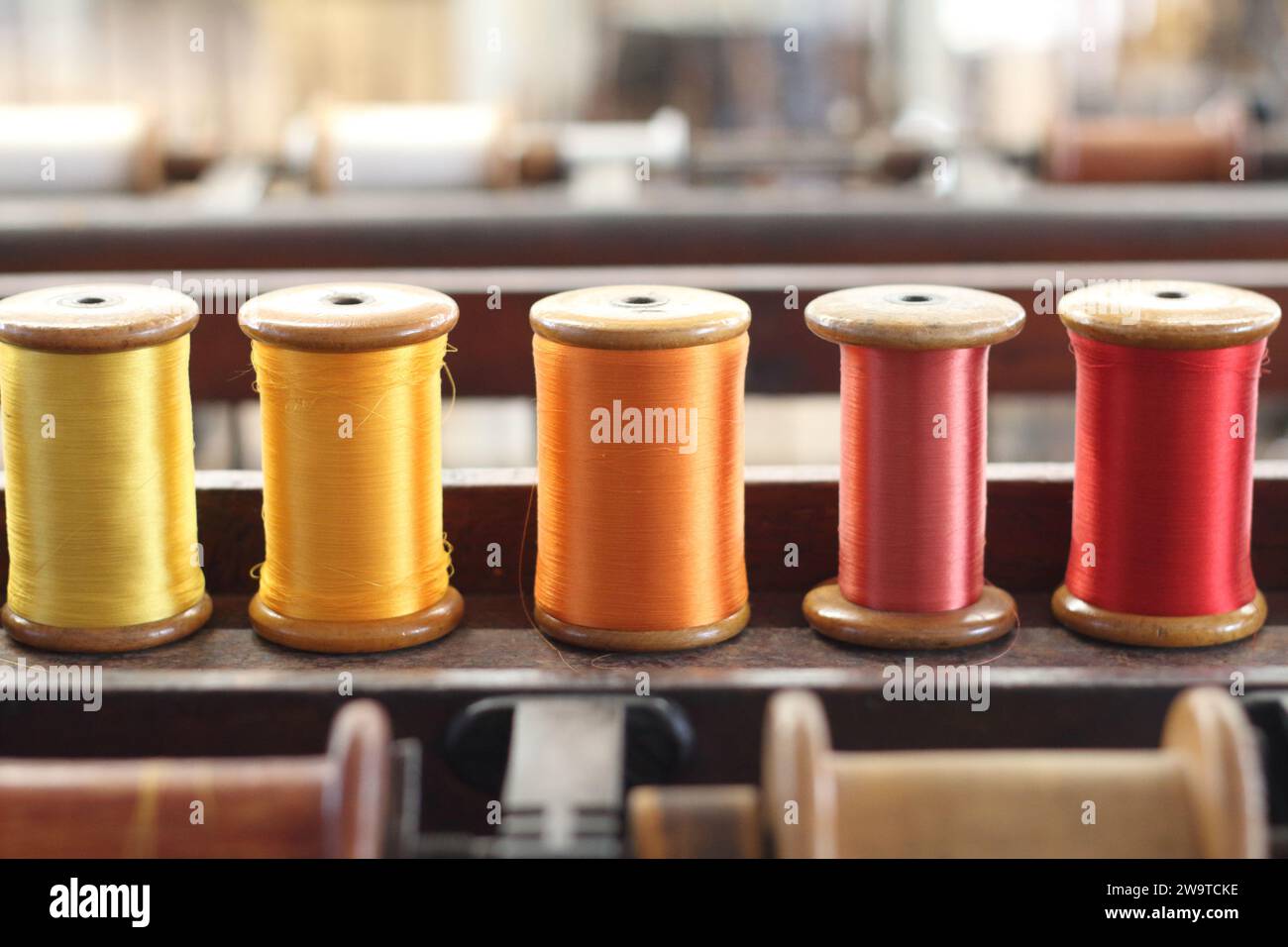 Whitchurch Silk Mill, Whitchurch, Hampshire, England, internal views of ...