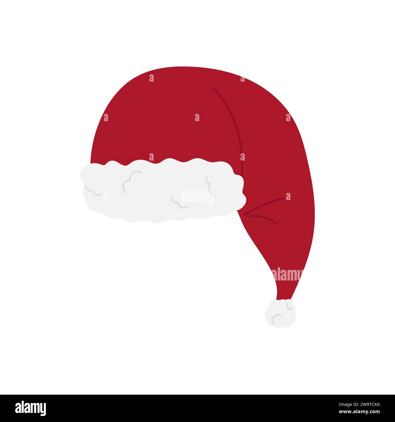 Christmas santa hat. Winter xmas holiday clothes, Christmas tradition ...