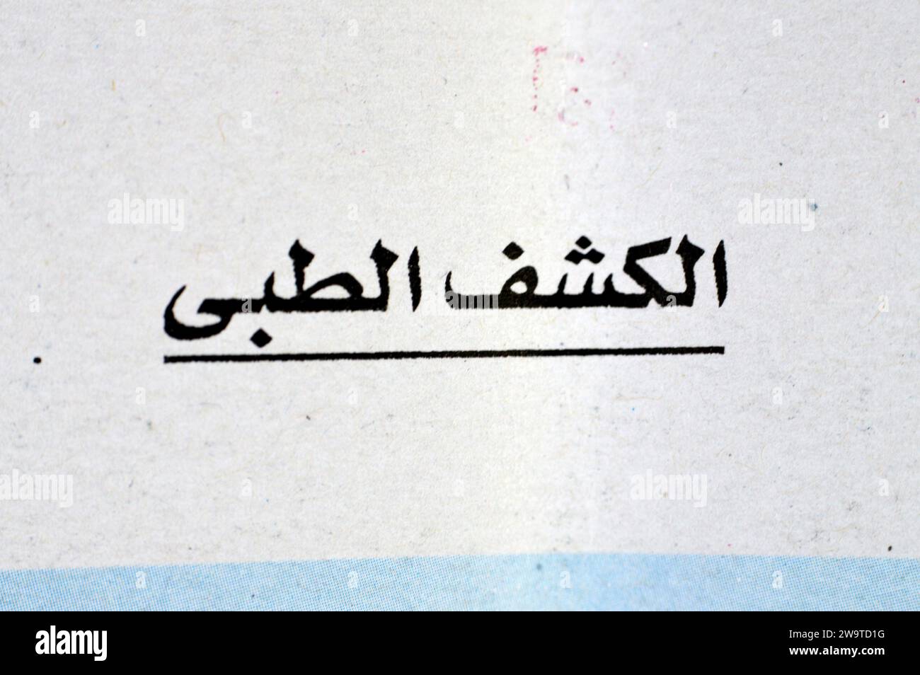 Translation of the Arabic Text (Medical Examination), Physical or ...