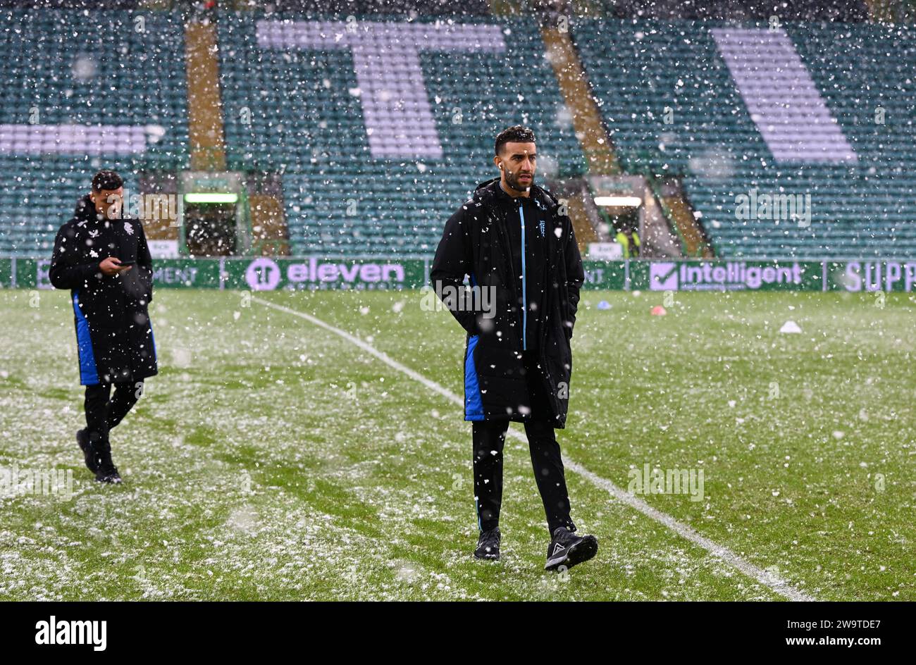 Glasgow, UK. 30th Dec, 2023. Connor Goldson and his Rangers teammates ...