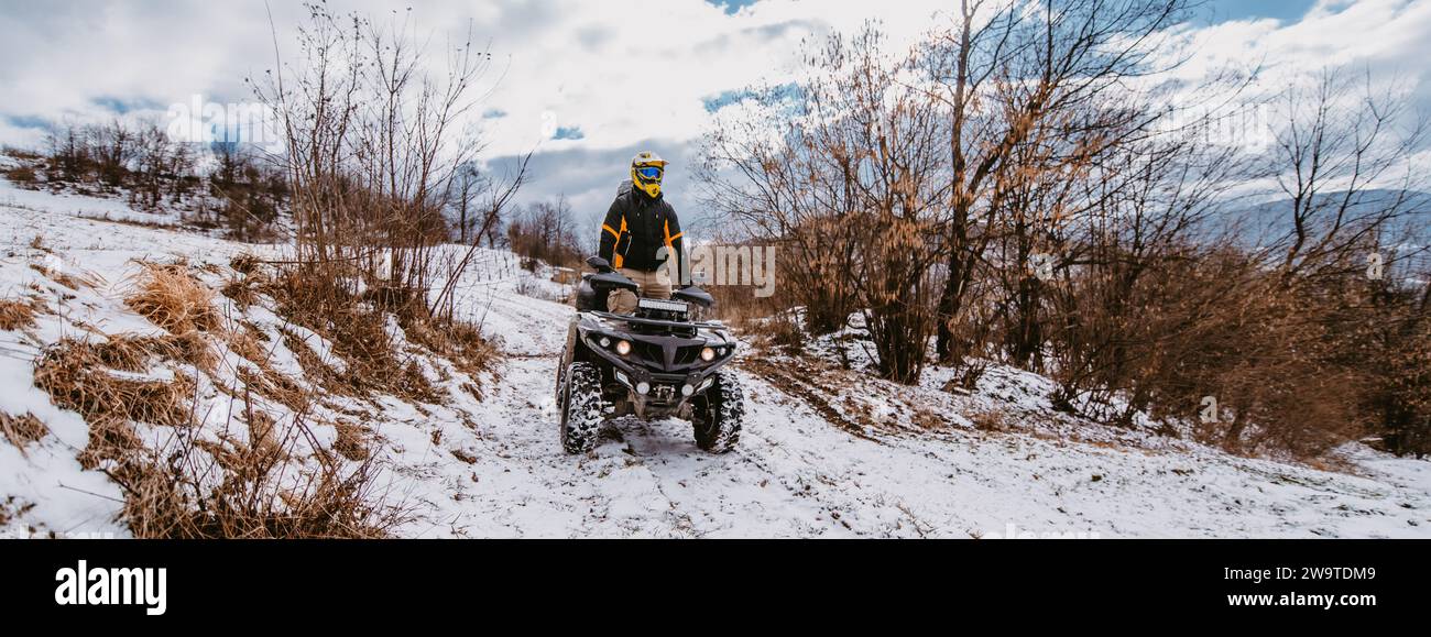 A young adventurous couple embraces the joy of love and thrill as they ...