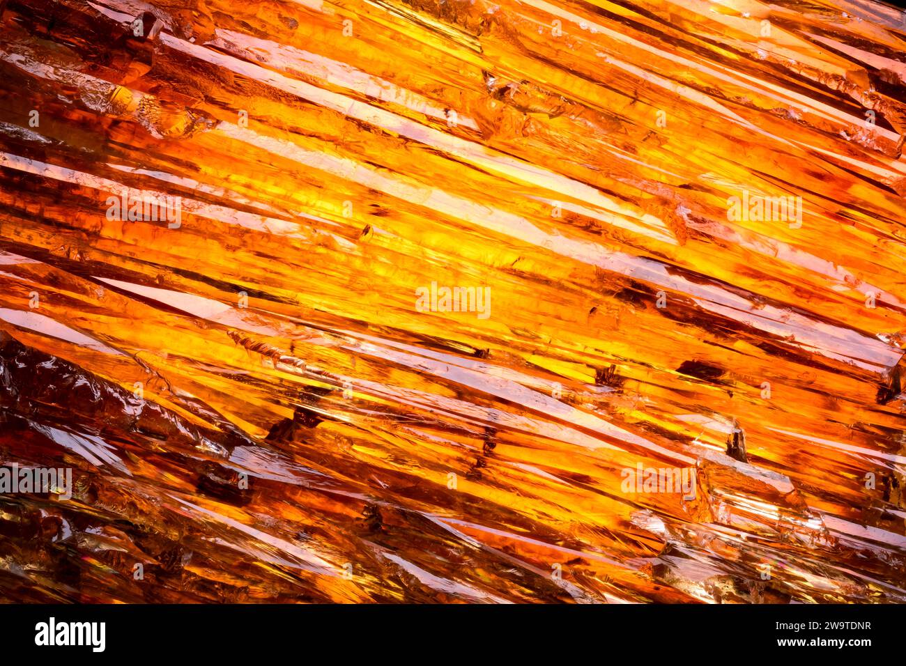 yellow calcite (known as calcite amber) macro detail texture background ...