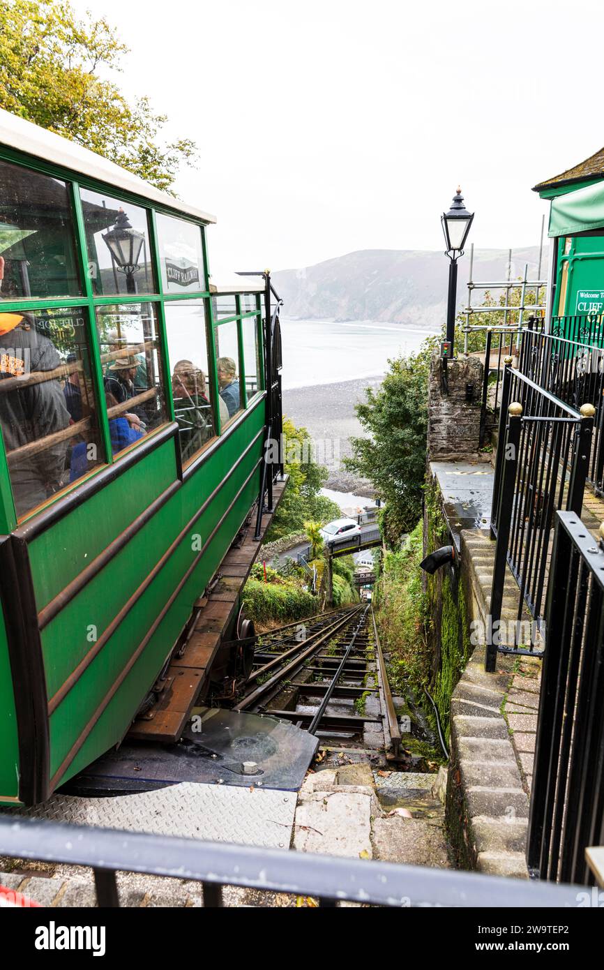 Lynton And Lynmouth Cliff Railway, Lynton And Lynmouth, Devon, UK ...