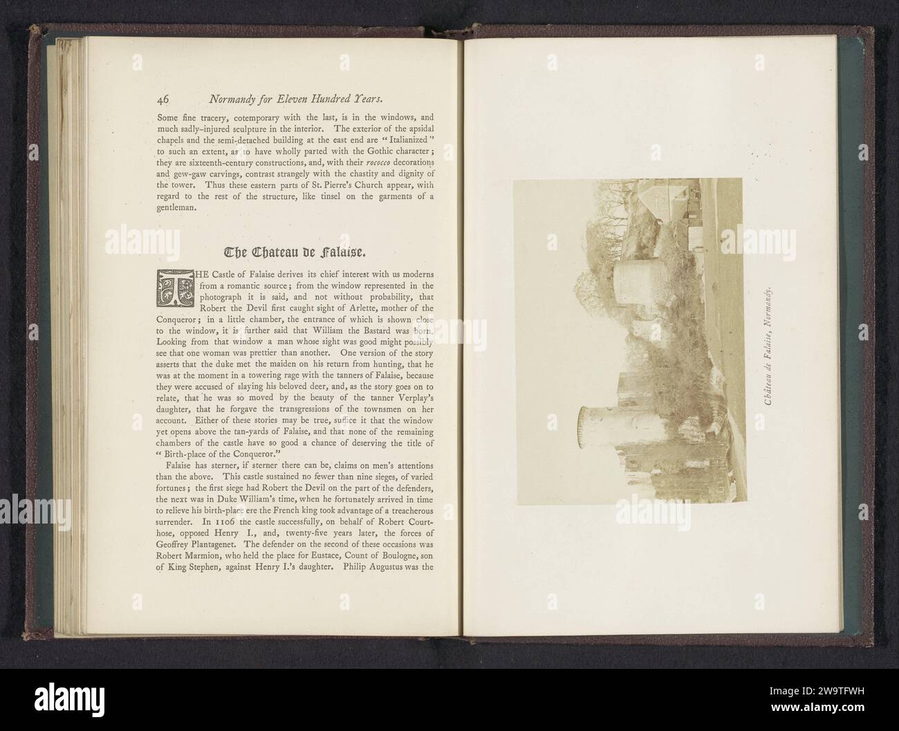 Château de Falaise, Normandy, Joseph Cundall, c. 1855 - in or before ...